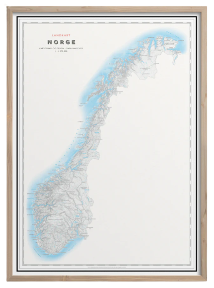 Veggkart – Merket "Dapa Maps"– Nomaden